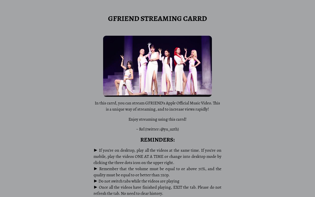 GFRIEND Apple MV